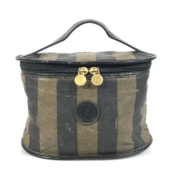 Fendi | Bags | Fendi Ff Logo Pecan Oval Vanity Bag | Poshmark